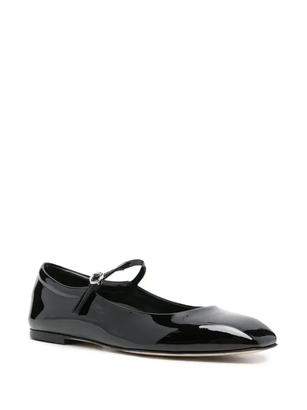 AeydĒ Uma Leather Ballerinas - Black