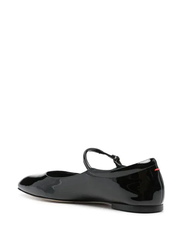 AeydĒ Uma Leather Ballerinas - Black