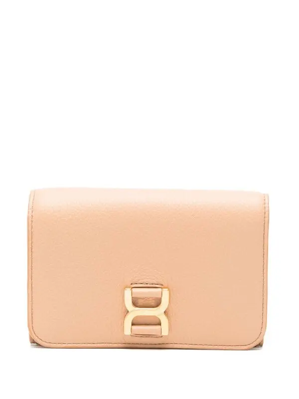 Chloé Tri-fold Leather Wallet - Neutrals