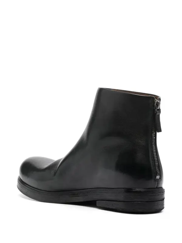 Marsèll Zucca Zeppa Leather Ankle Boots - Black