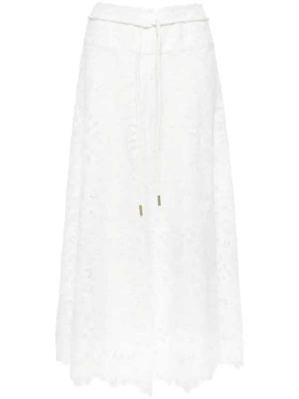 Zimmermann Ottie Flared Midi Skirt
