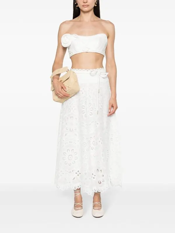 Zimmermann Ottie Flared Midi Skirt