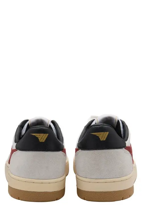 Gola Hawk Leather Sneaker - White/red Ochre/black