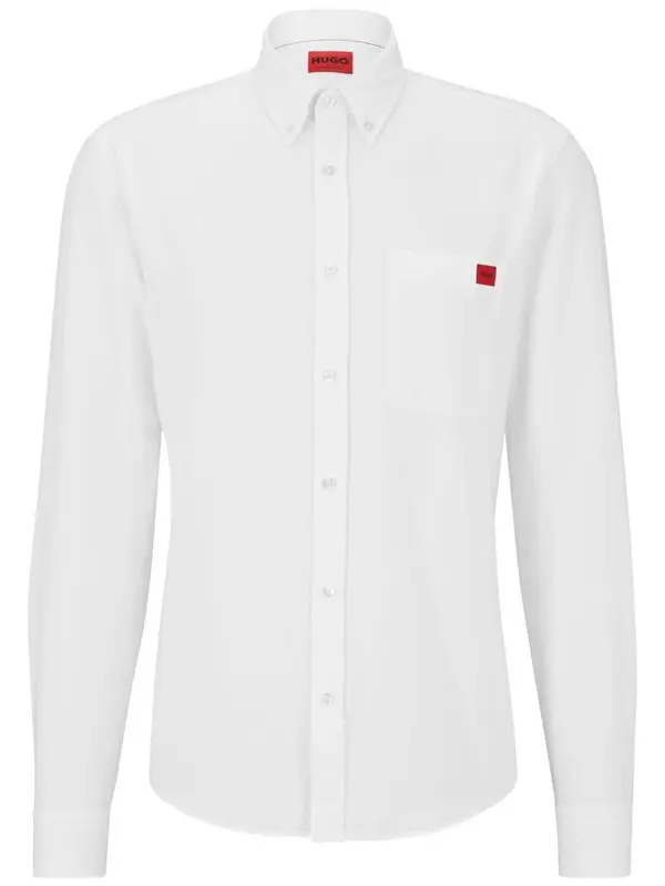 Hugo Logo-appliqué Cotton Shirt