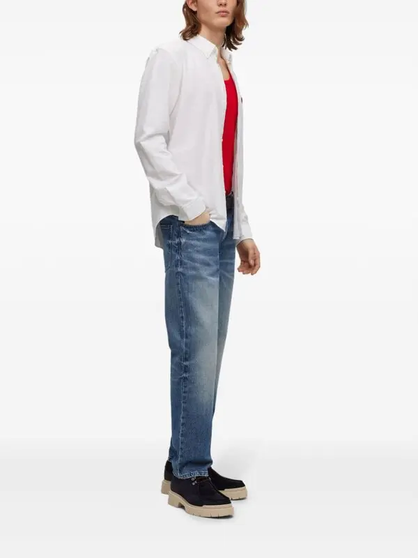 Hugo Logo-appliqué Cotton Shirt