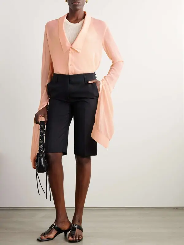 Coperni Chiffon Blouse - Peach
