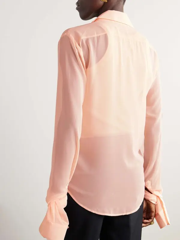 Coperni Chiffon Blouse - Peach