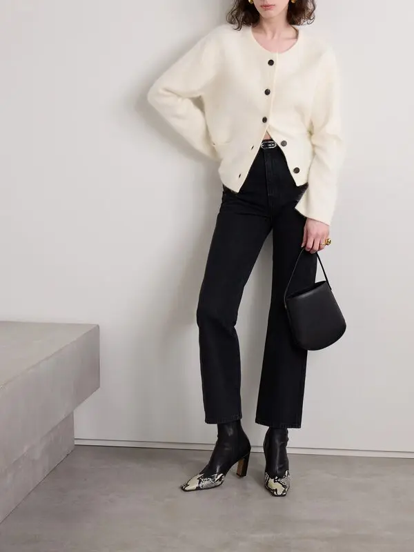 LISA YANG Kiana Brushed-cashmere Cardigan