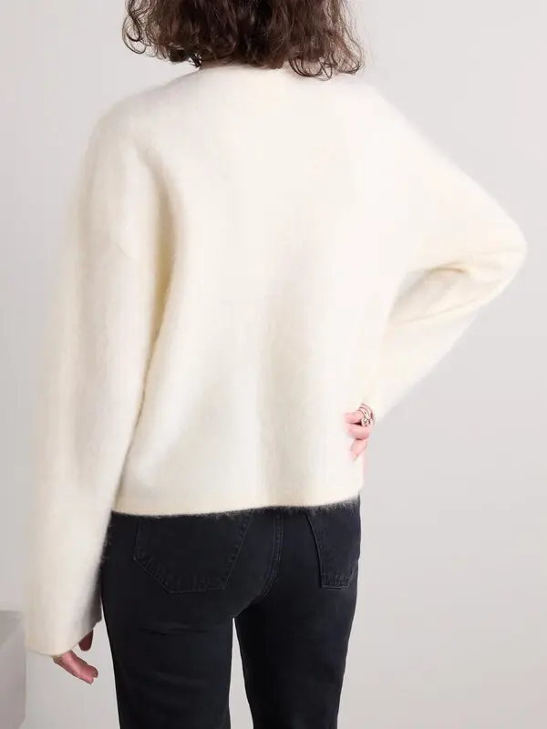 LISA YANG Kiana Brushed-cashmere Cardigan