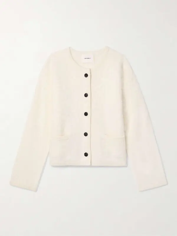 LISA YANG Kiana Brushed-cashmere Cardigan