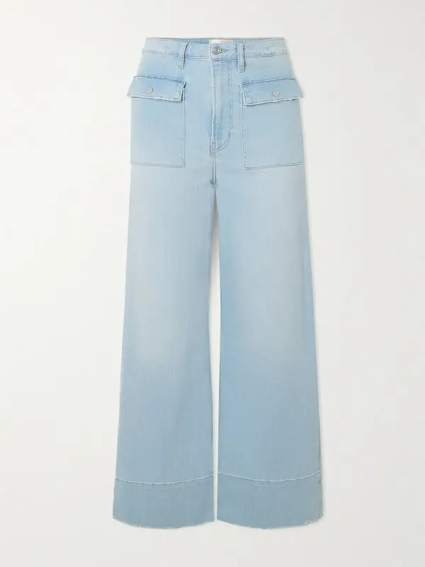 FRAME The 70s Cropped Wide-leg Jeans