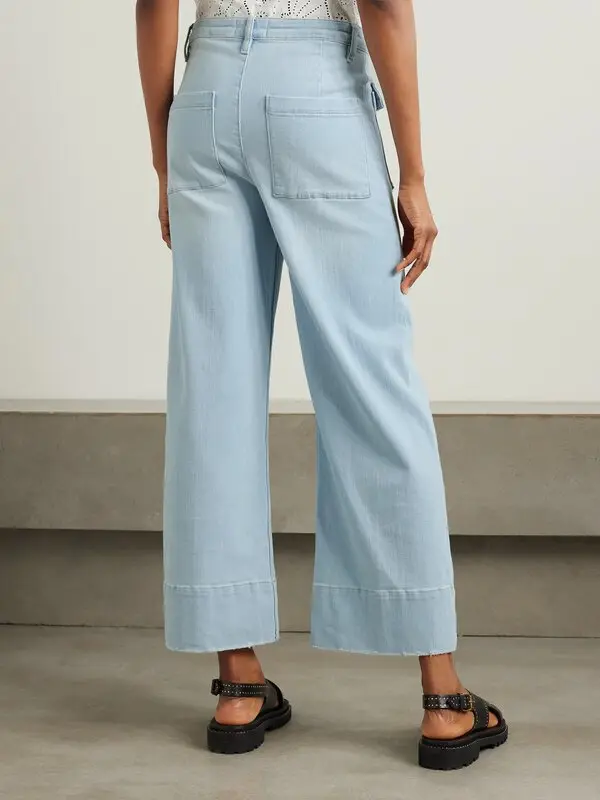 FRAME The 70s Cropped Wide-leg Jeans