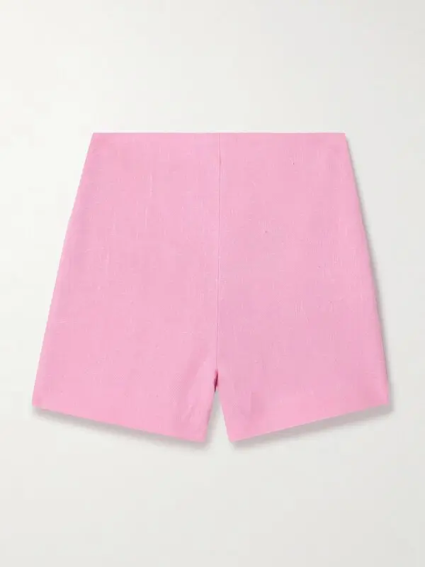 Nanushka Elza High-rise Slub Shorts