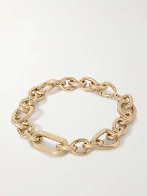 Cult Gaia Reyes Brushed Gold-tone Necklace
