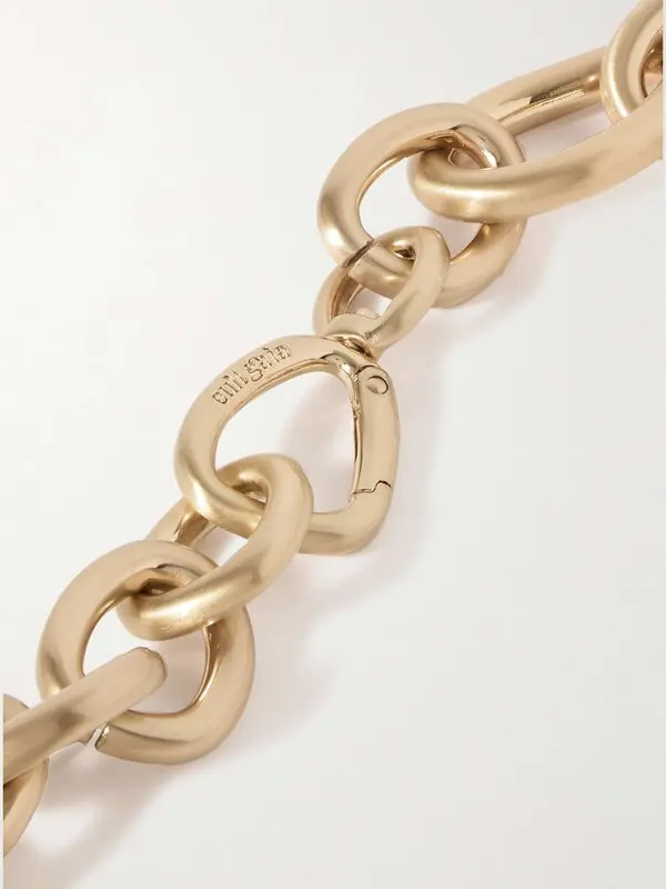 Cult Gaia Reyes Brushed Gold-tone Necklace