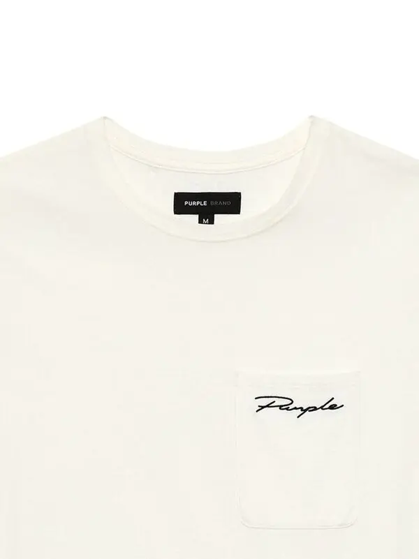 PURPLE BRAND Script Pocket T-shirt