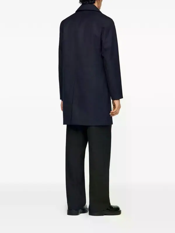 Sandro Waterproof Technical Fabric Raincoat - Blue