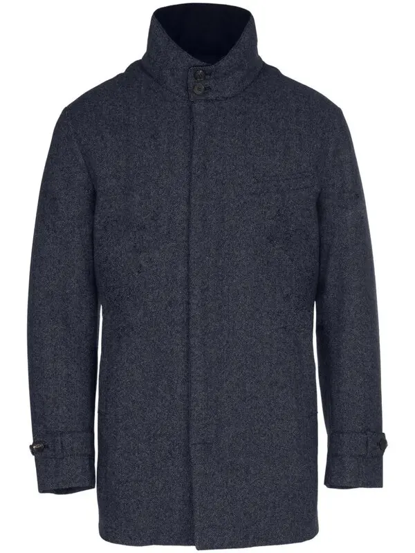 NORWEGIAN WOOL Virgin Wool-cashmere Blend Coat - Blue
