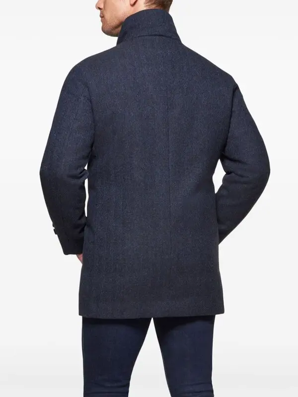 NORWEGIAN WOOL Virgin Wool-cashmere Blend Coat - Blue