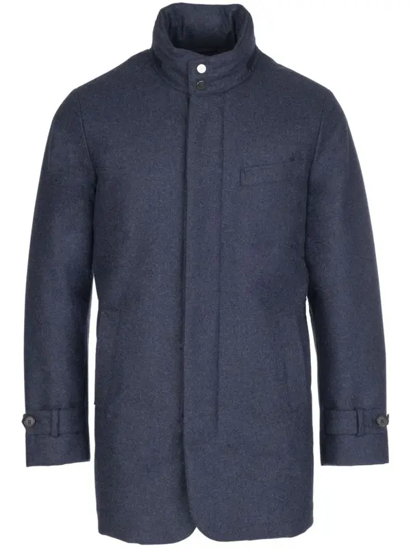 NORWEGIAN WOOL Down-lined Virgin Wool Coat