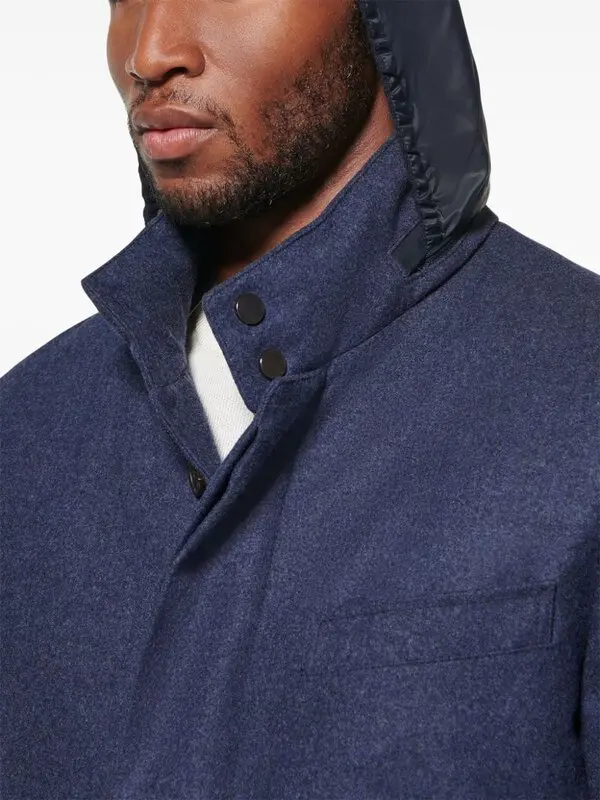 NORWEGIAN WOOL Down-lined Virgin Wool Coat