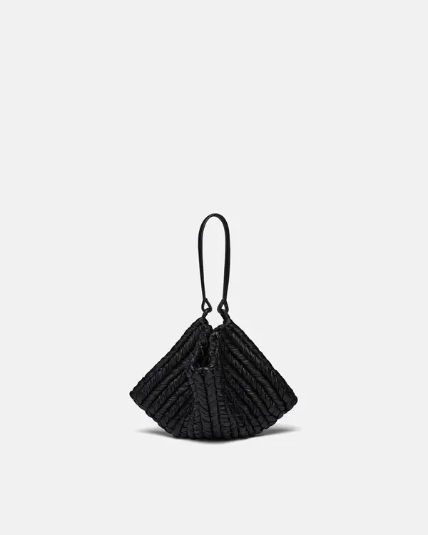Nanushka The Square Knitted Leather Tote Bag