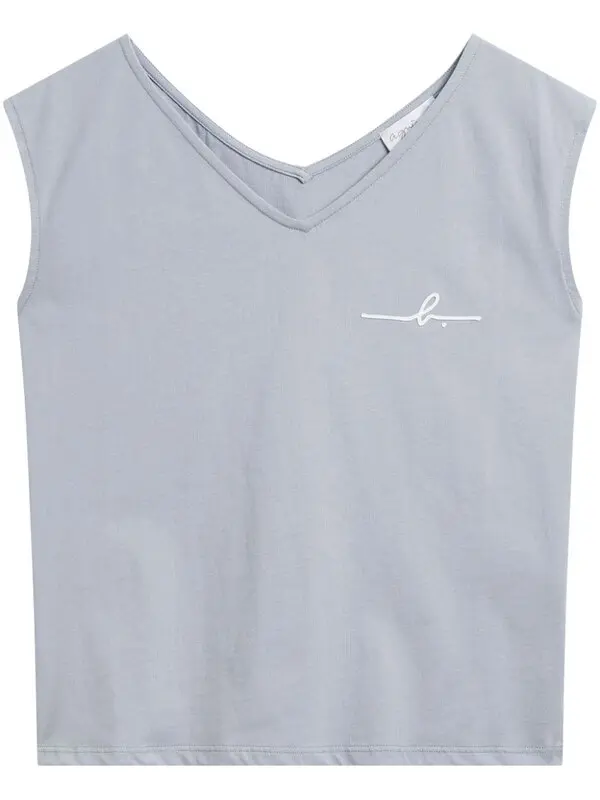 AGNÈS B. Kazi Monogram Tank Top - Grey
