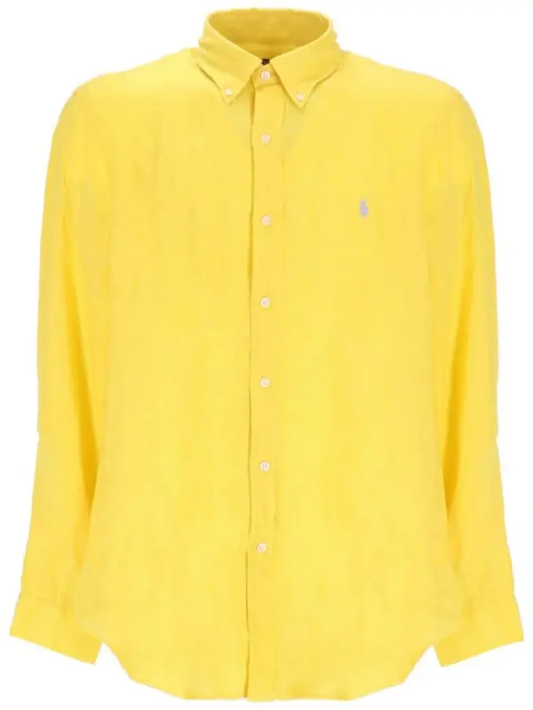 Polo Ralph Lauren Polo Pony Linen Shirt - Yellow