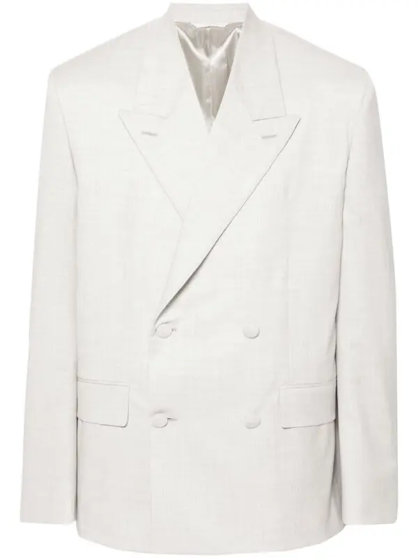 Givenchy Double-breasted Wool Blazer - Neutrals