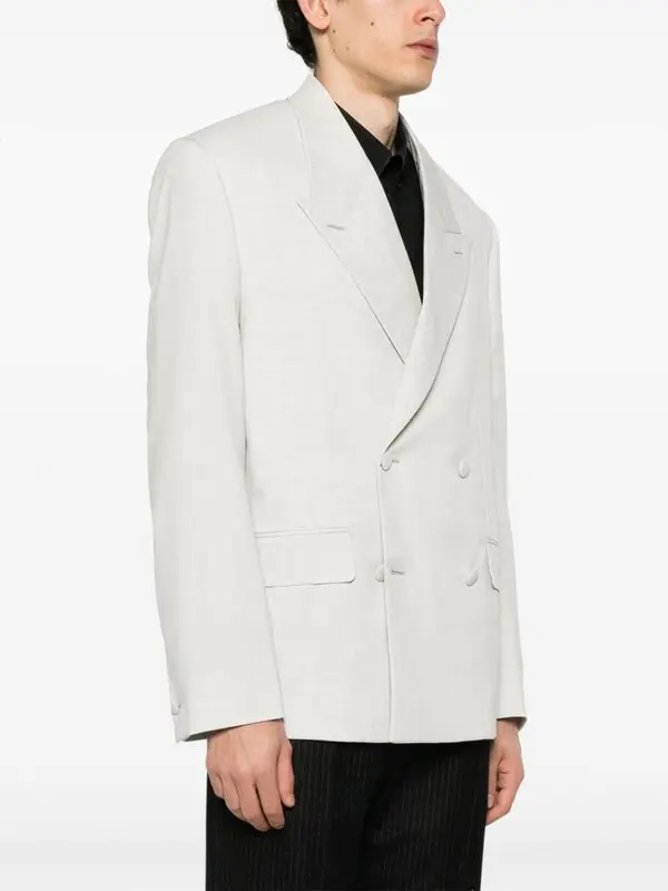 Givenchy Double-breasted Wool Blazer - Neutrals