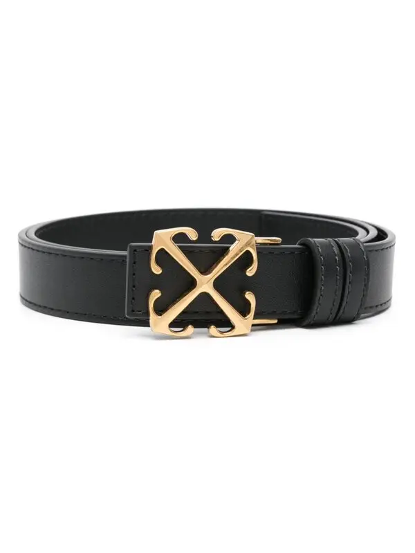 Off-White Arrow Leather Belt - Black