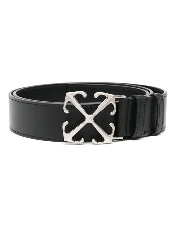 Off-White Arrow Leather Belt - Black