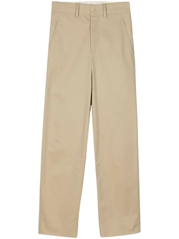 BODE High-rise Straight-leg Cotton Trousers