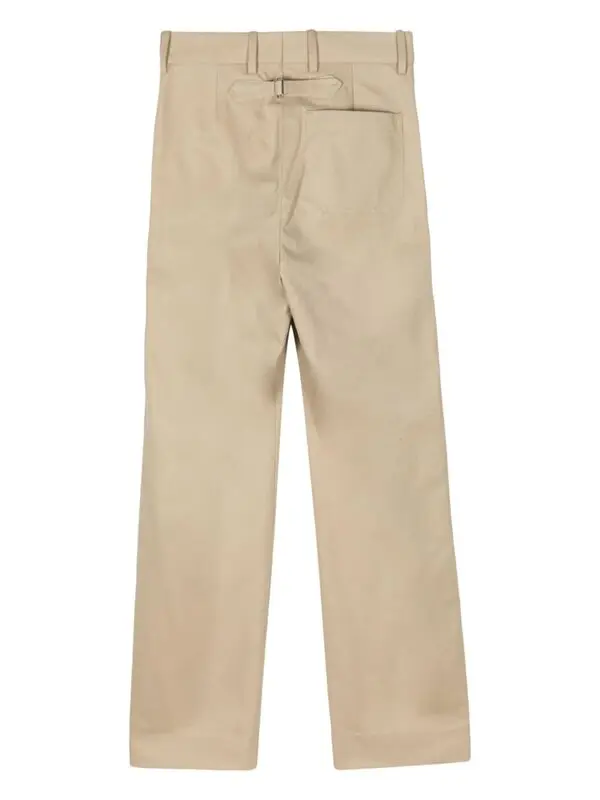 BODE High-rise Straight-leg Cotton Trousers