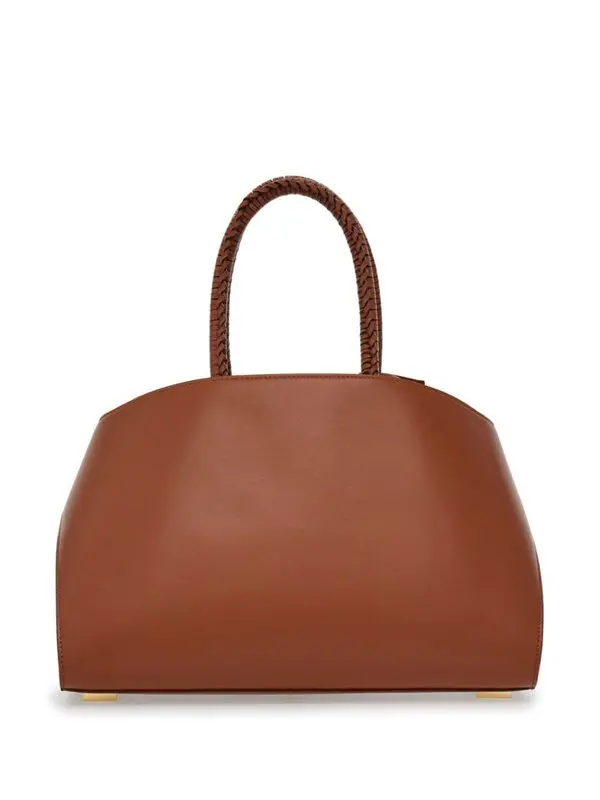 FERRAGAMO The Hug Small Leather Tote Bag - Brown