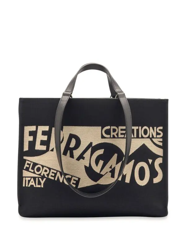 FERRAGAMO Medium Tote Bag - Black