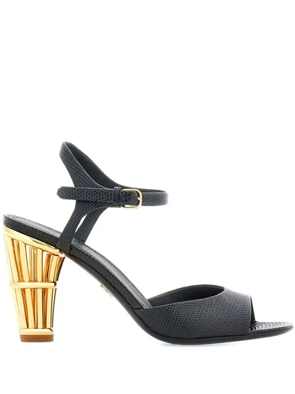 FERRAGAMO Cage 85mm Leather Sandals
