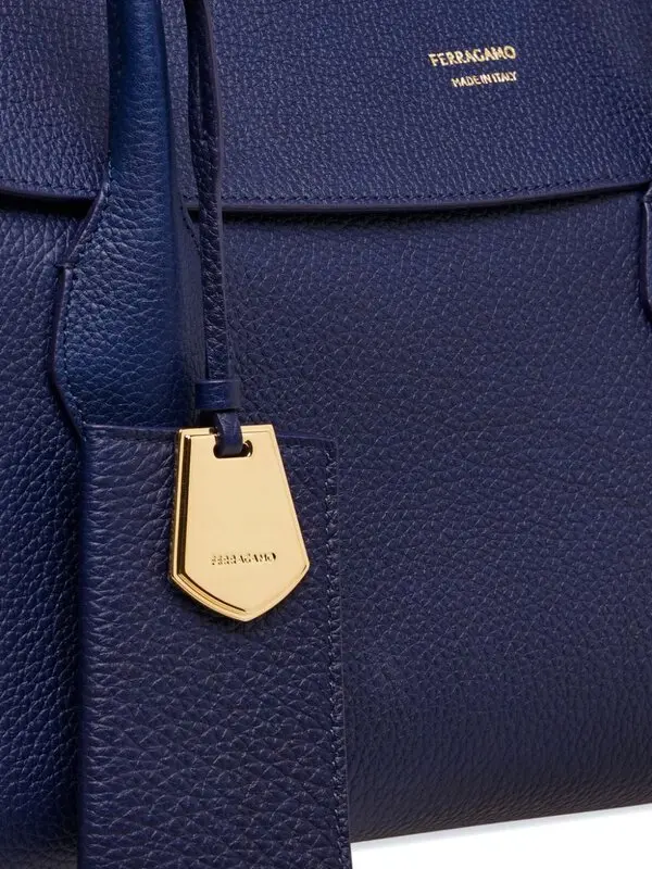 FERRAGAMO Large East-west Leather Tote Bag