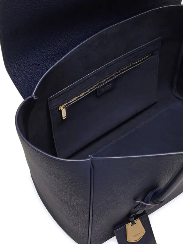 FERRAGAMO Large East-west Leather Tote Bag