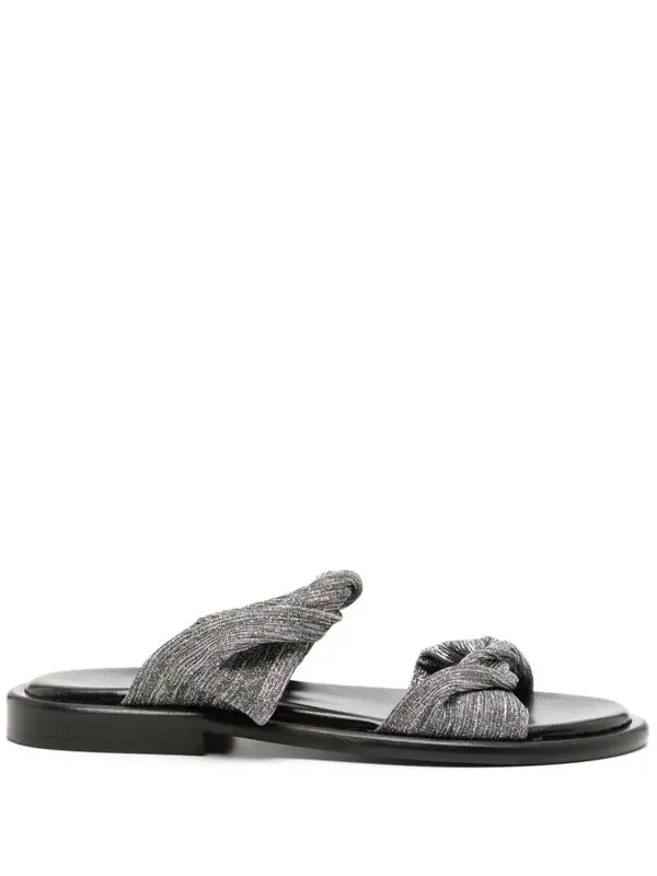 IRO PARIS Twist Glitter Flat Slides