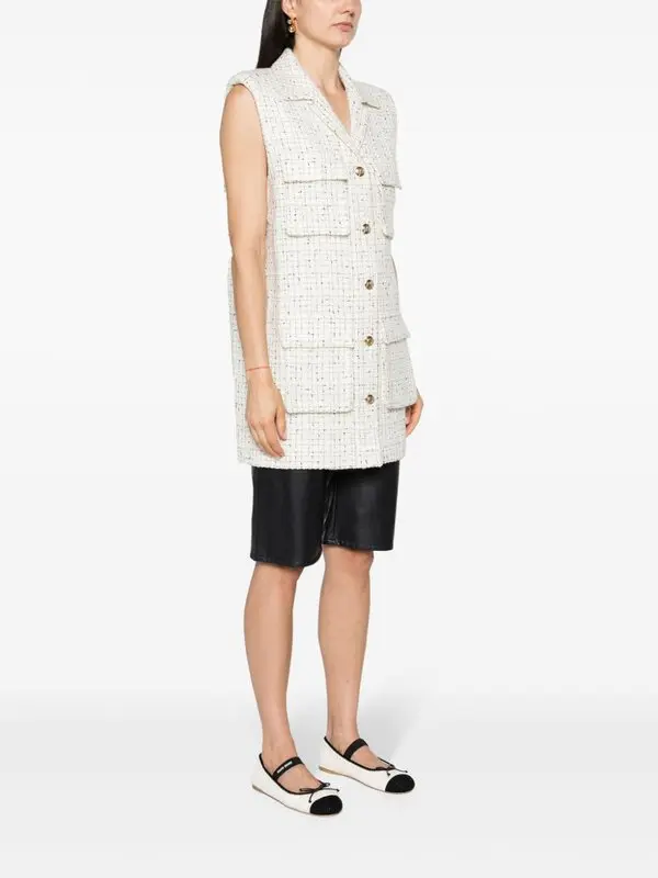 ANINE BING Single-breasted Tweed Gilet