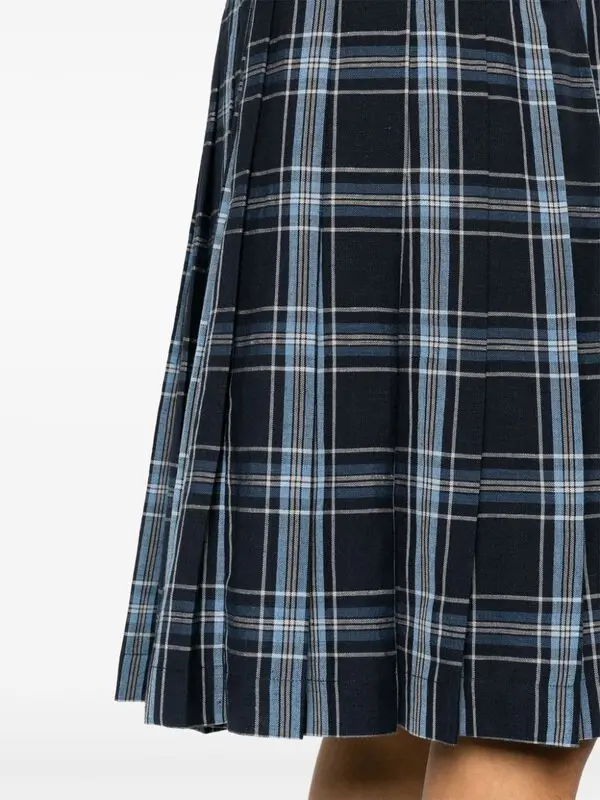 Thom Browne Plaid Shirtdress