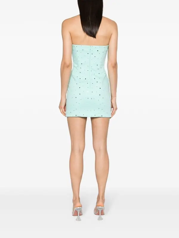 Giuseppe Di Morabito Rhinestoned Strapless Mini Dress
