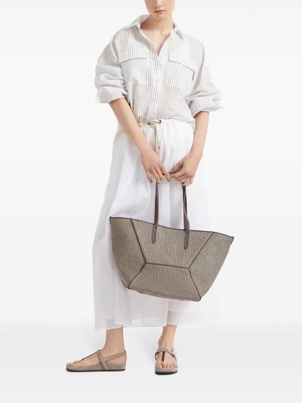 Brunello Cucinelli A-line Cotton Maxi Skirt