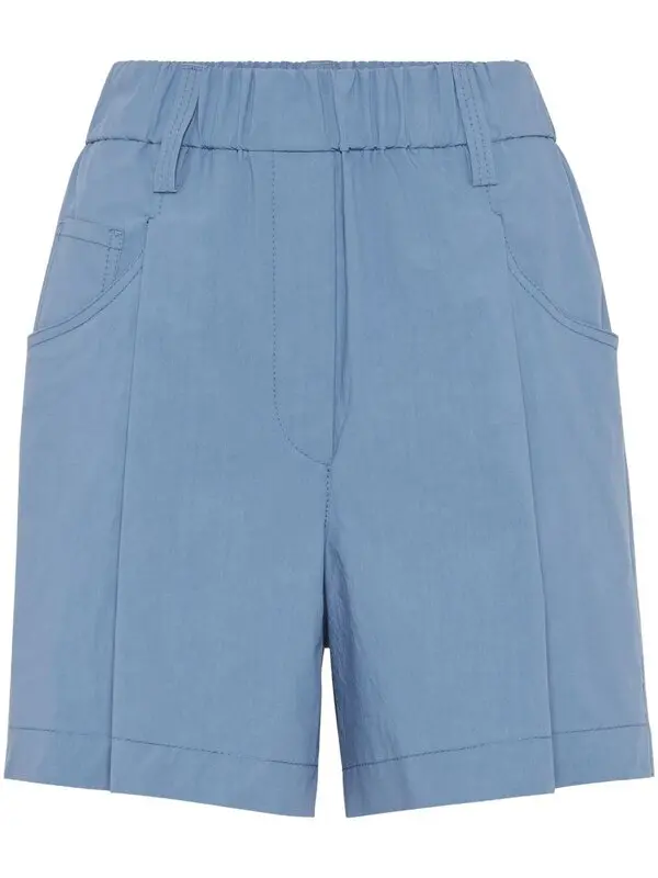 Brunello Cucinelli Monili-embellished Cotton Shorts