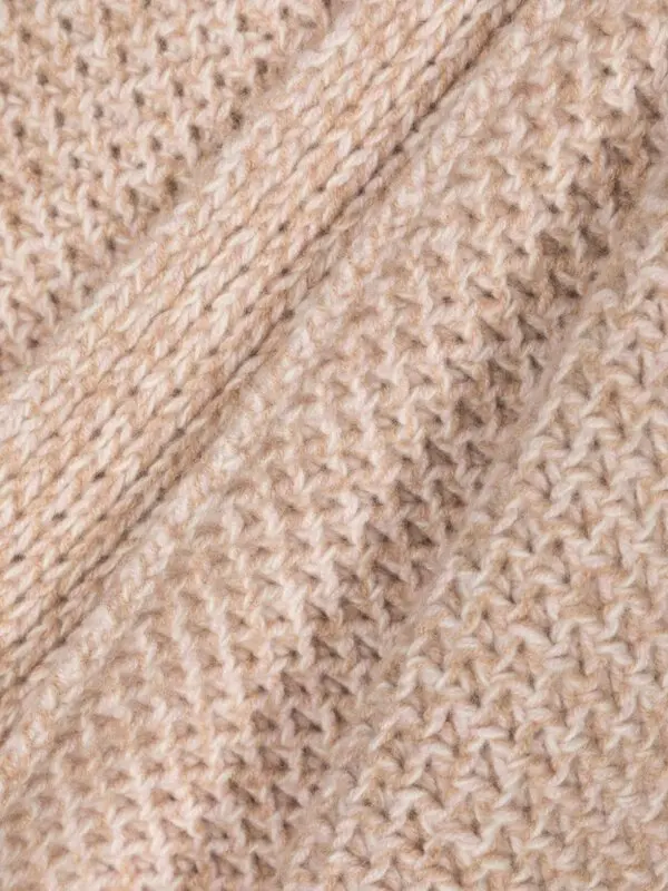 Chloé Logo-patch Chunky-knit Scarf