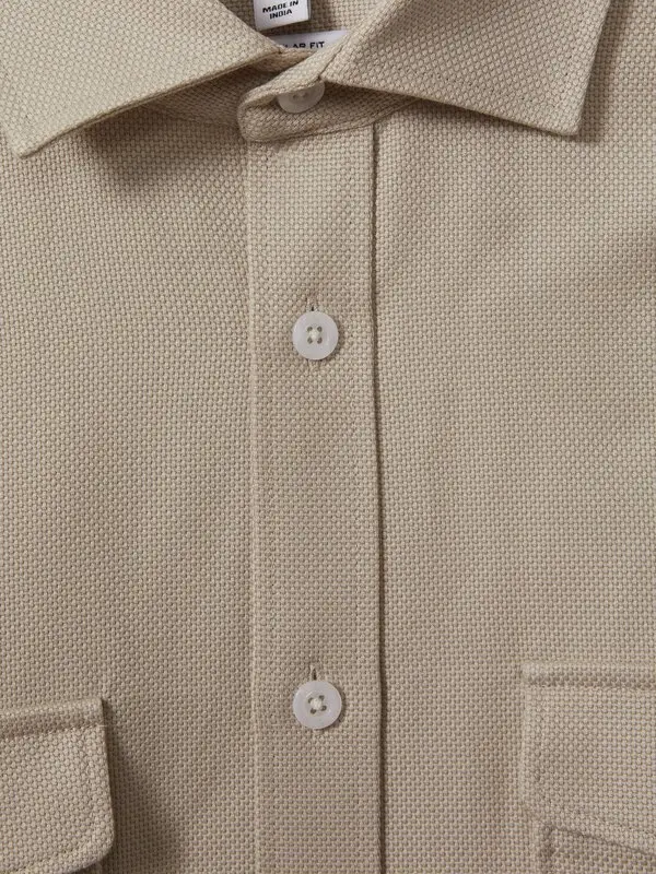 REISS Arlo Cotton Canvas Overshirt