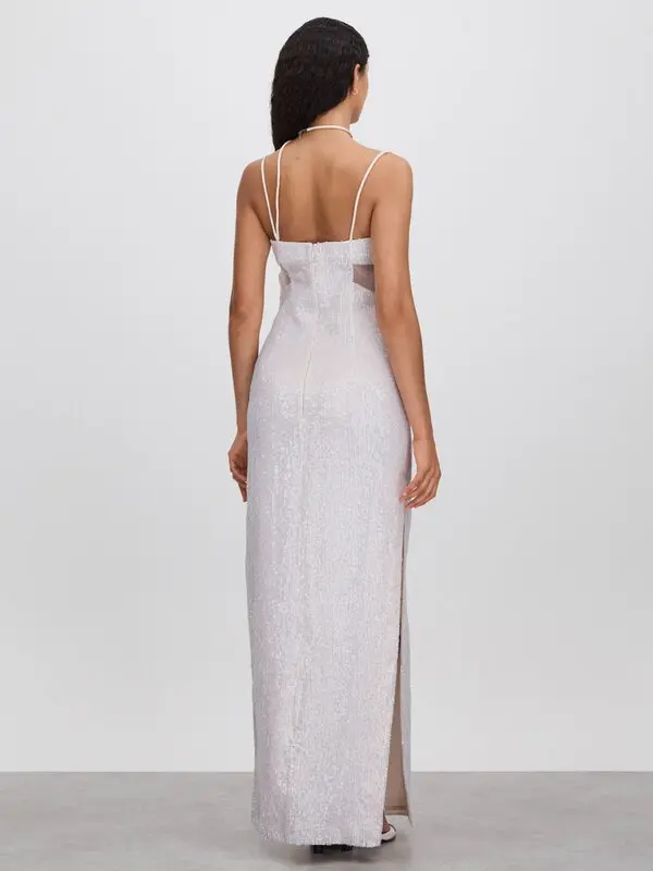 Rachel Gilbert Sequin Maxi Dress