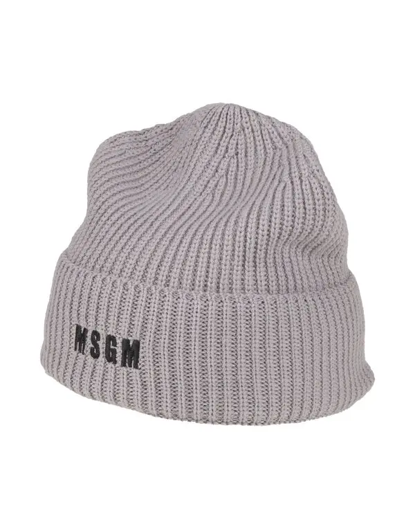 MSGM Hat Merino Wool Acrylic - Grey