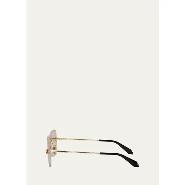 BVLGARI Serpenti Rectangle Sunglasses - Gold